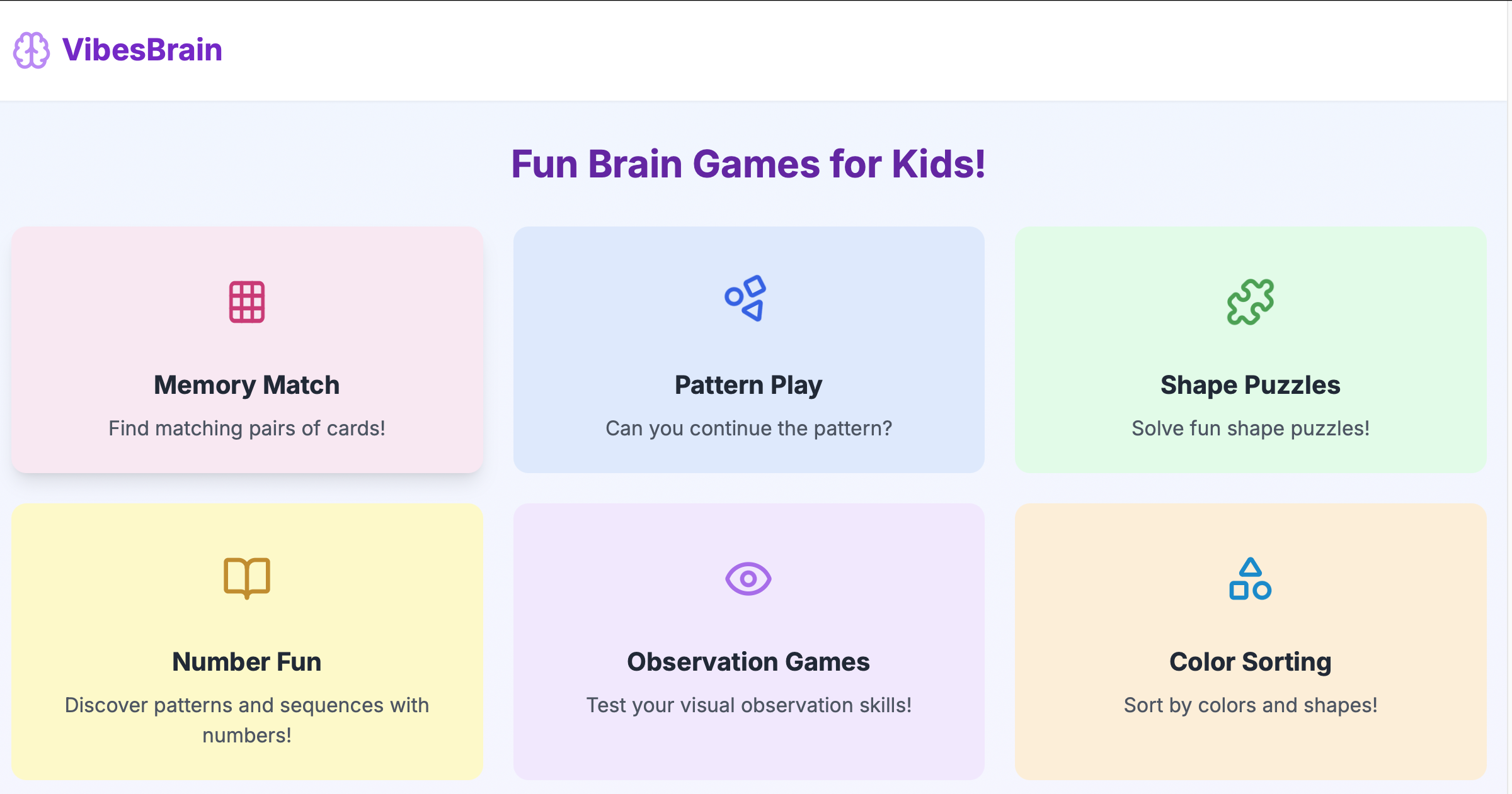 VibesBrain - IQ Games for Children